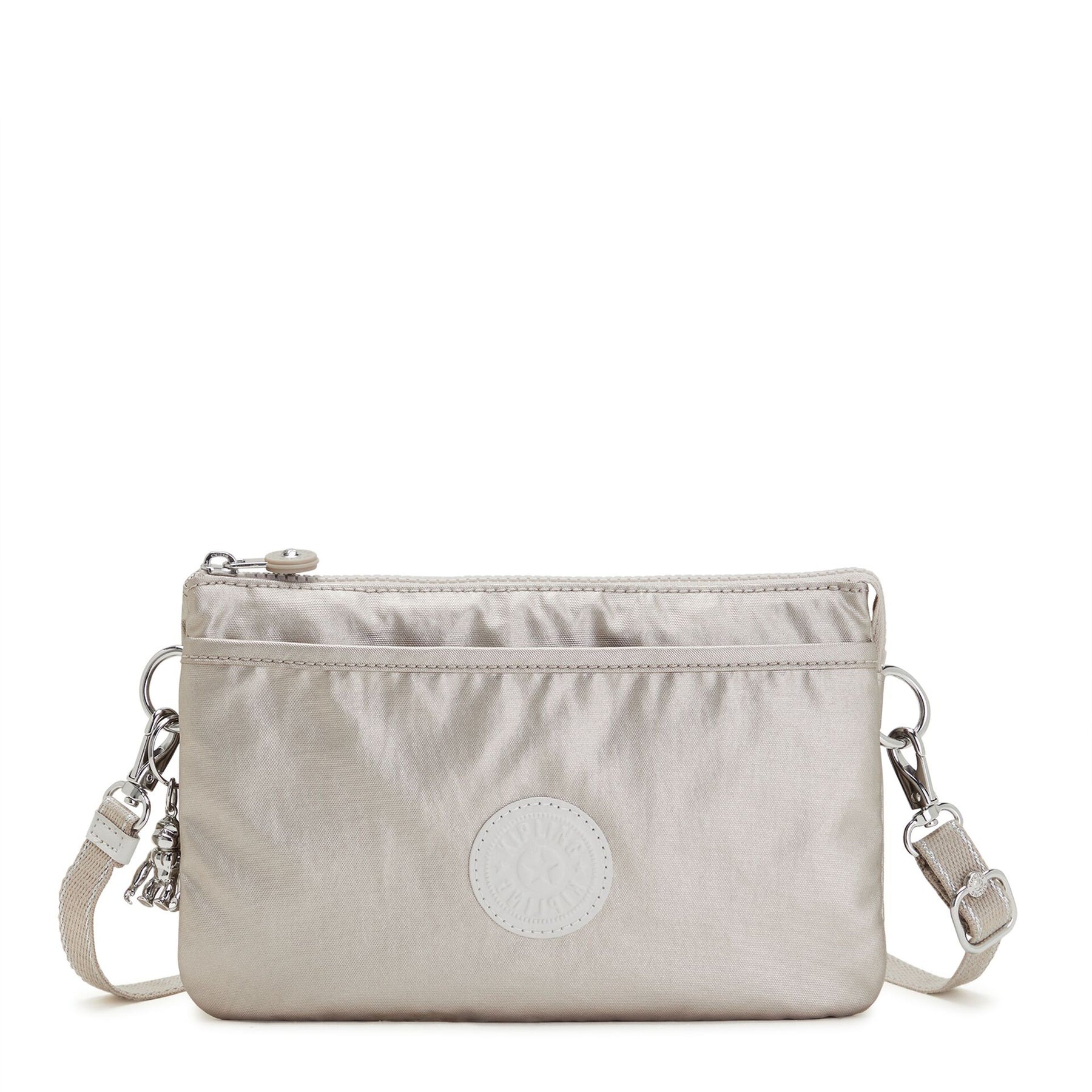 Kipling Riri Metallic Glow Large Pouch With Crossbody Strap ...
