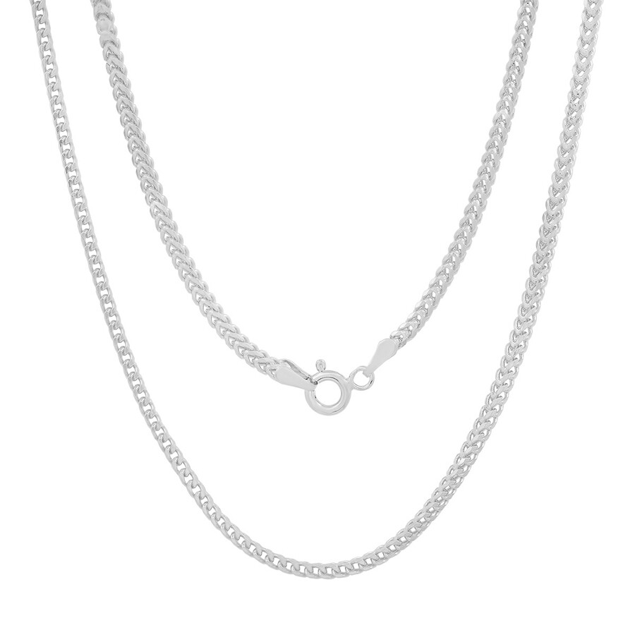 Kylie Harper Unisex Italian Sterling Silver Box Franco Chain - 18"-24 ...