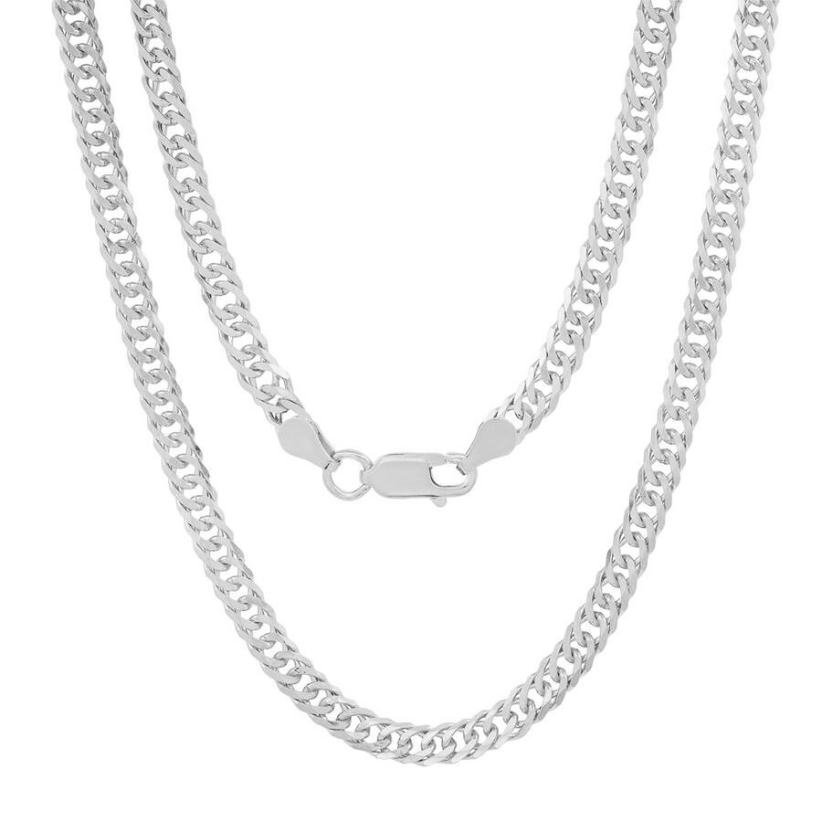 Kylie Harper Unisex Italian Sterling Silver Miami Cuban Double Curb ...