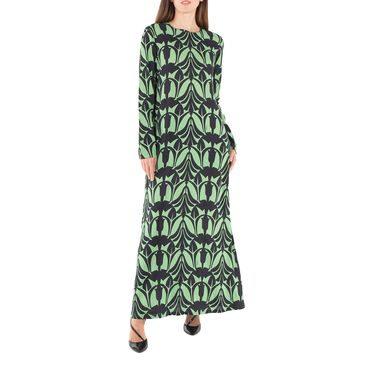 La Double J Viscose Crepe Long Sleeve Swing Dress, Size Small DRE0184 ...