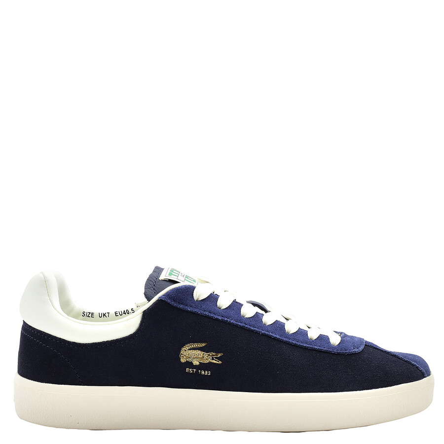 Lacoste Baseshot Premium Suede Court Sneakers, Brand Size 9 (US Size 10 ...