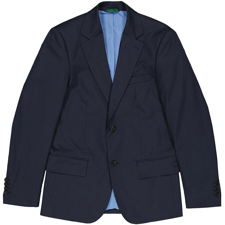 Lacoste Men's Abysm Stretch Cotton Two-button Tailored Blazer, Brand ...