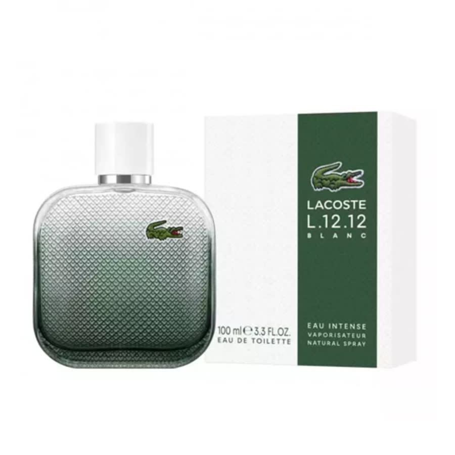 Lacoste Men's L.12.12. Blanc Eau Intense EDT Spray 3.4 oz Fragrances ...