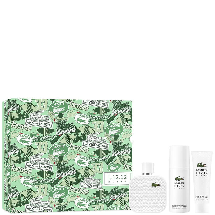 Lacoste Men's L.12.12 Blanc Gift Set Fragrances LACOSTE99260113259 ...