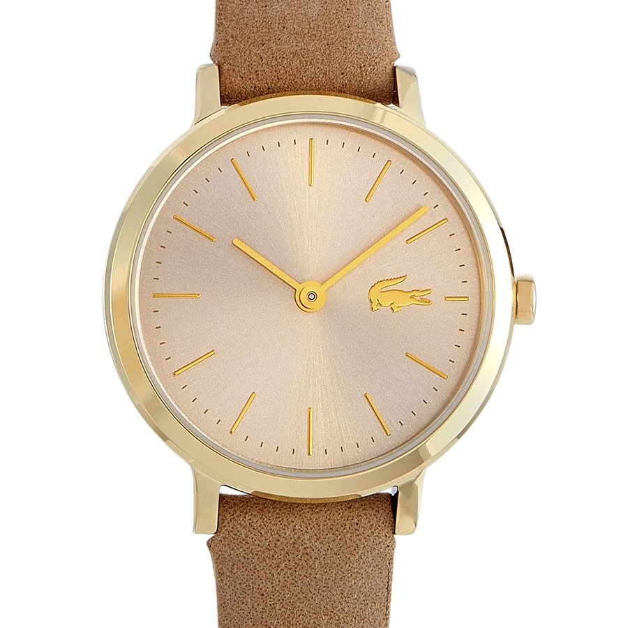 Lacoste Moon Quartz Rose Gold Dial Ladies Watch 2001049 - Watches, Moon ...