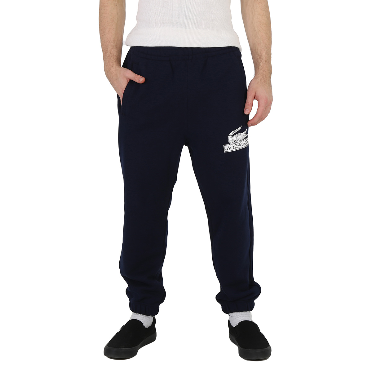 Lacoste Navy Blue Cotton Neo Heritage Sweatpants, Brand Size 6 (X-Large ...