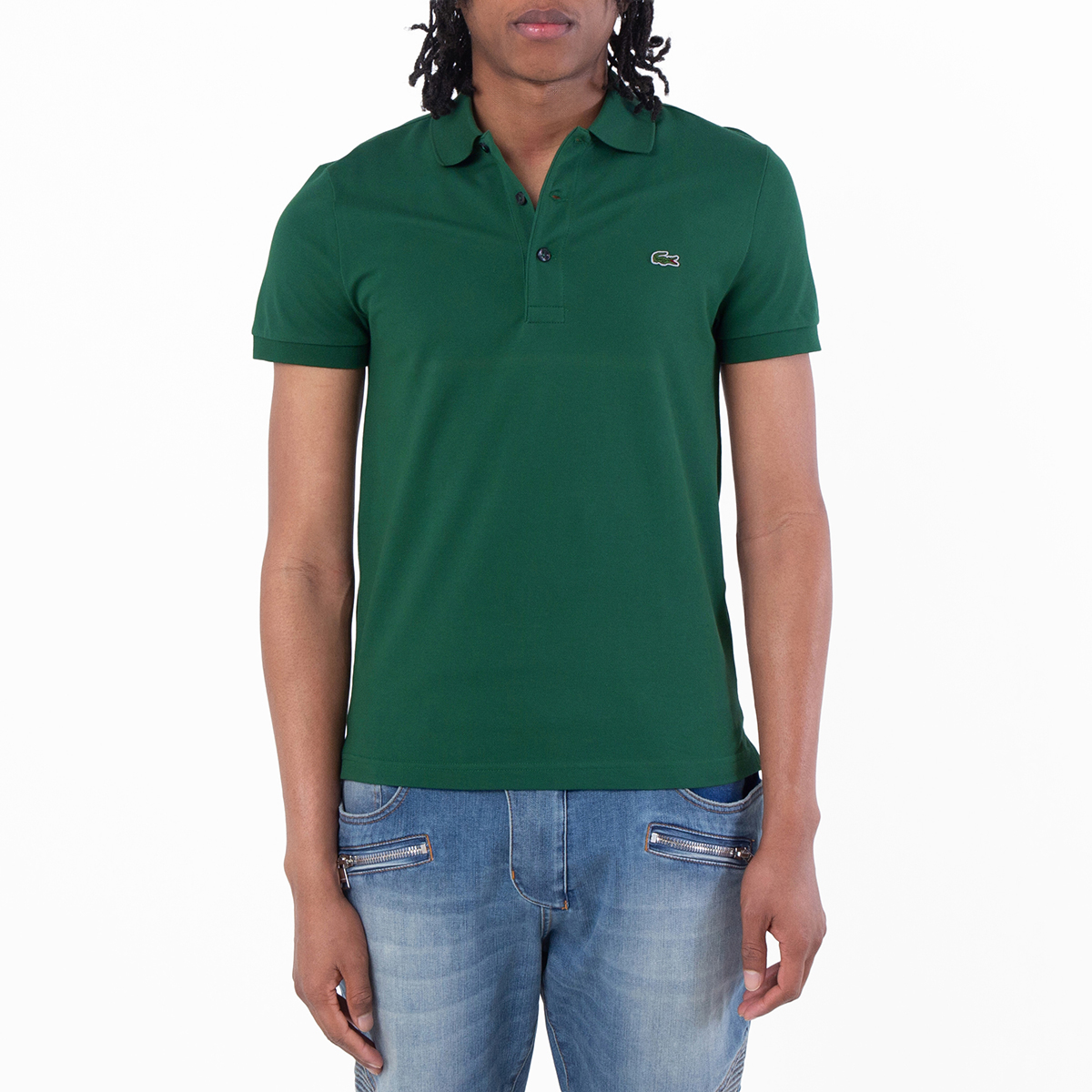 Lacoste Stretch Pique Short-Sleeve Slim Fit Polo Shirt, Men's Size XX ...