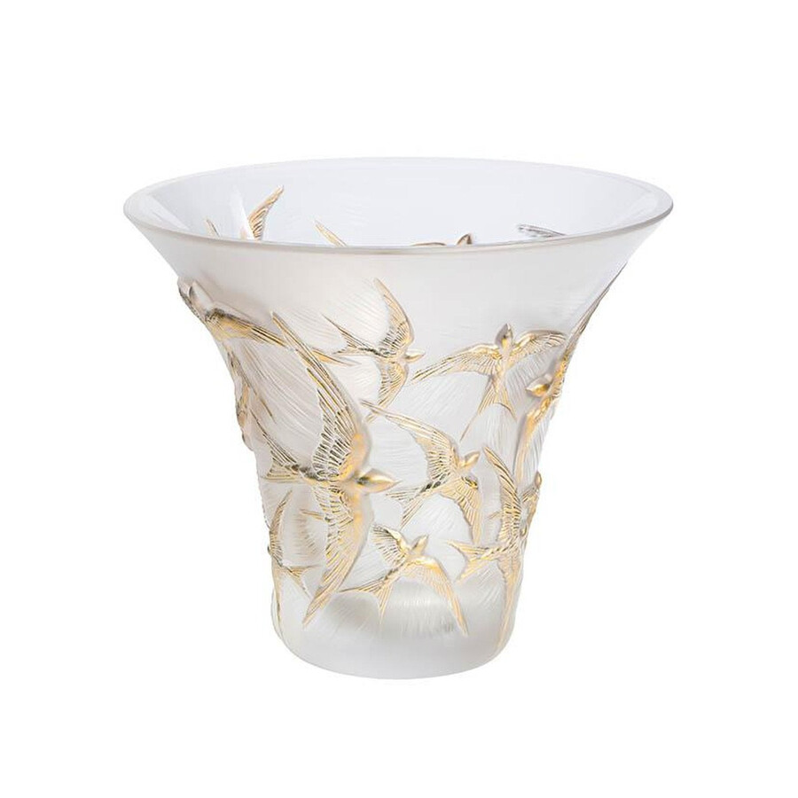 Lalique Hirondelles Flared Vase 10624000 - Crystals & Figurines - Jomashop