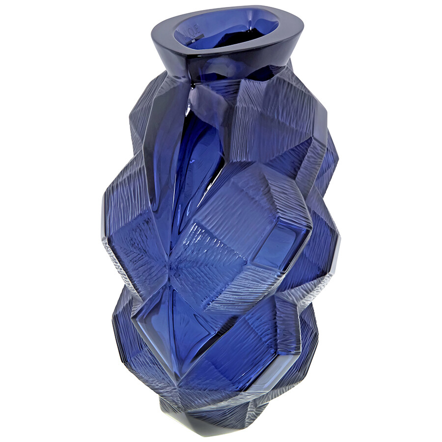 Lalique Tortue Midnight Blue Crystal Vase - Lalique - Crystals ...