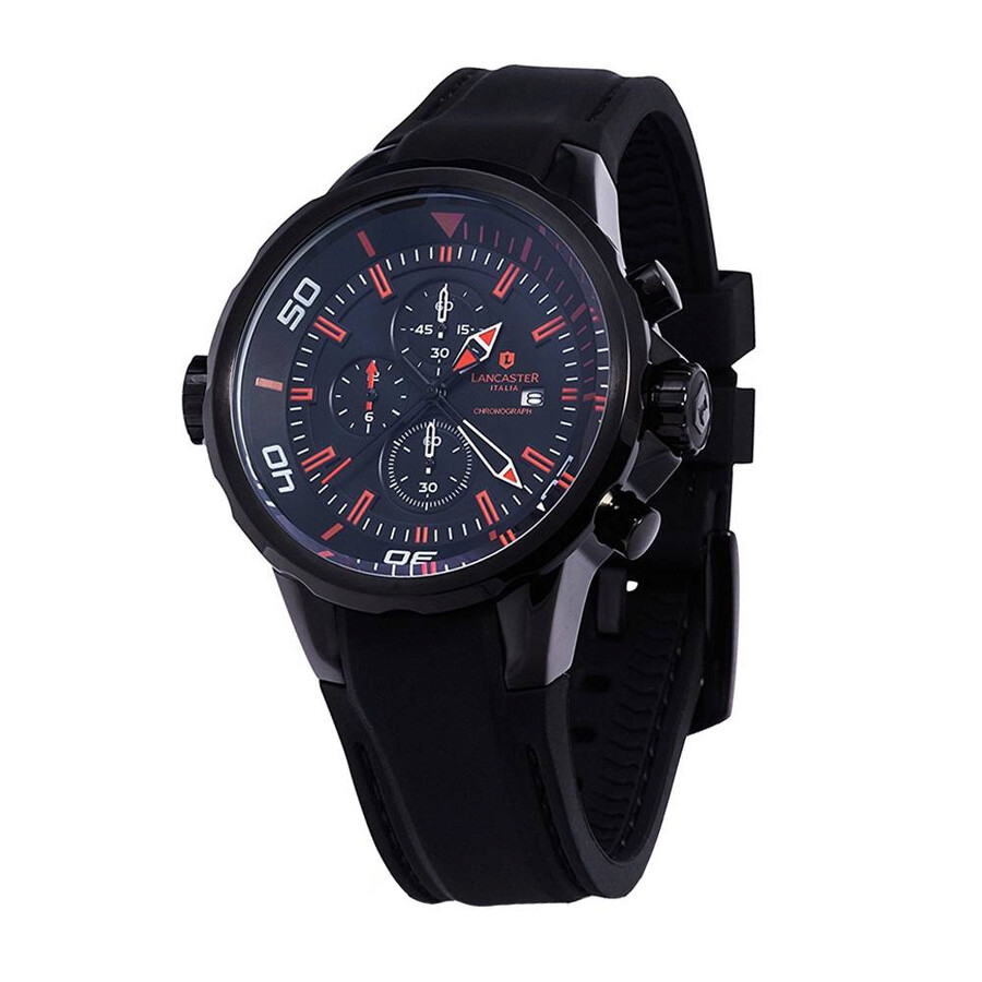Lancaster Space Shuttle Chronograph Black Dial Men's Watch OLA0669S/BK ...