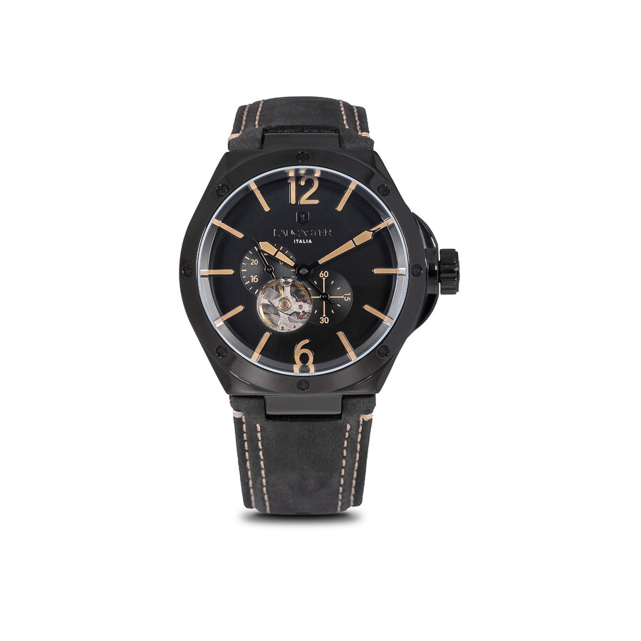 Lancaster Space Shuttle Meccanico Automatic Black Dial Men's Watch ...