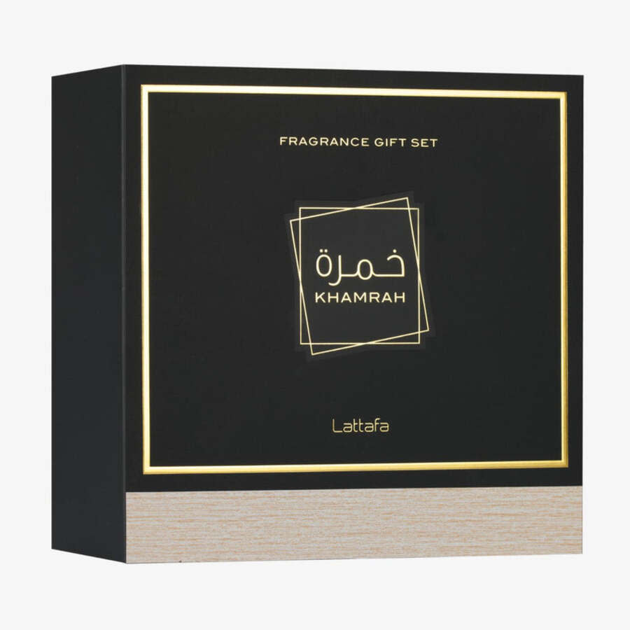 Lattafa Unisex Khamrah 3pcs EDP Gift Set Fragrances 6290362349303 ...