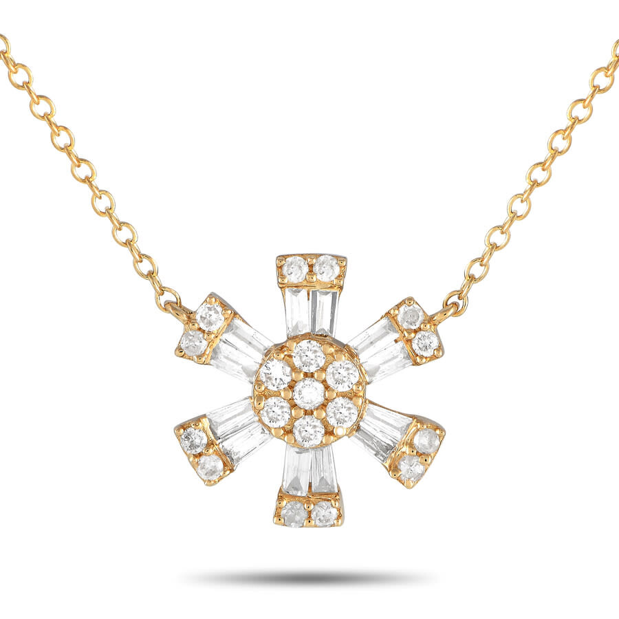 Lb Exclusive 14K Yellow Gold 0.25ct Diamond Necklace PN14814-Y ...
