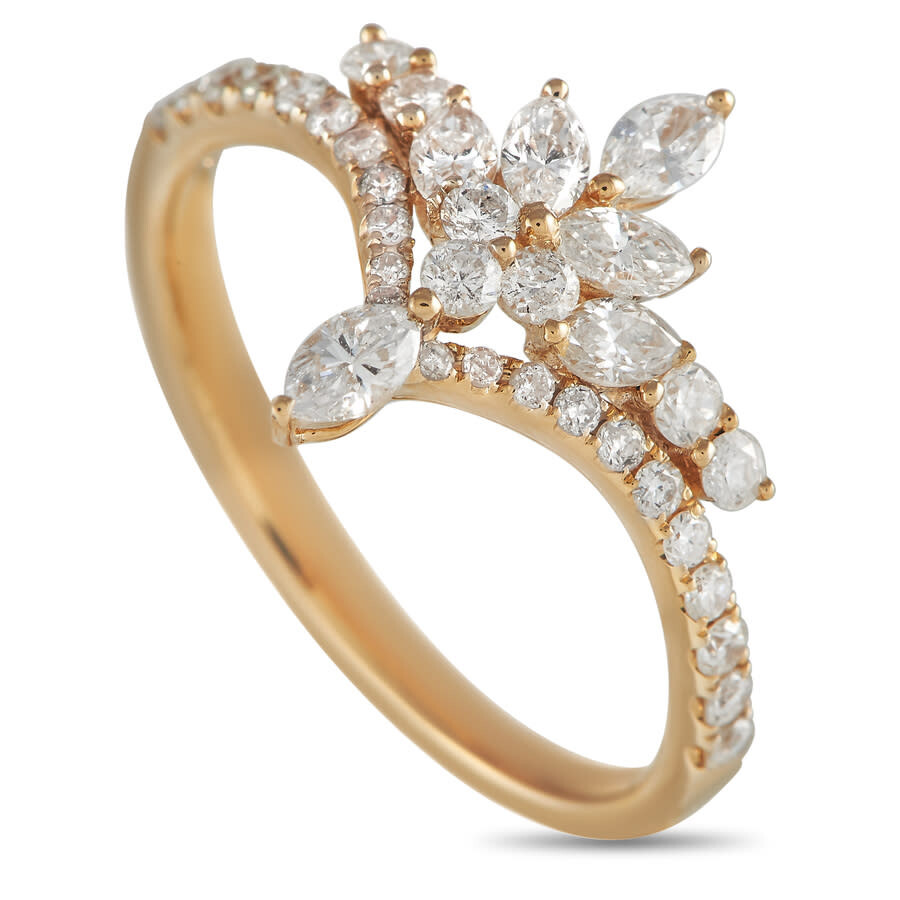 Lb Exclusive 14K Yellow Gold 0.76ct Diamond Tiara Ring 1241158-Y-7 - Jewelry, LB Exclusive ...