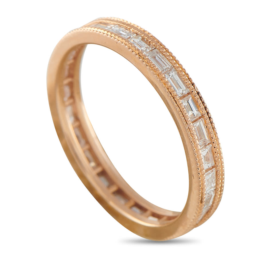 Lb Exclusive 18K Rose Gold 0.75ct Diamond Eternity Band Ring MF09 ...