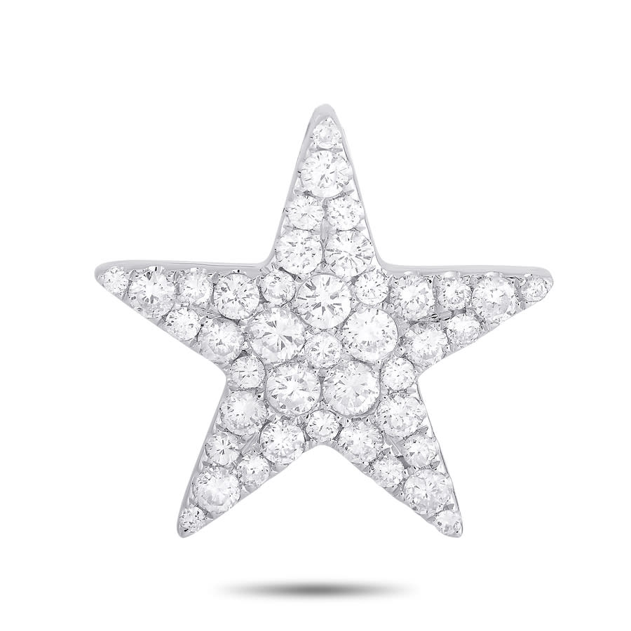 Lb Exclusive 18K White Gold 1.0ct Diamond Star Pendant APD-16018-W ...
