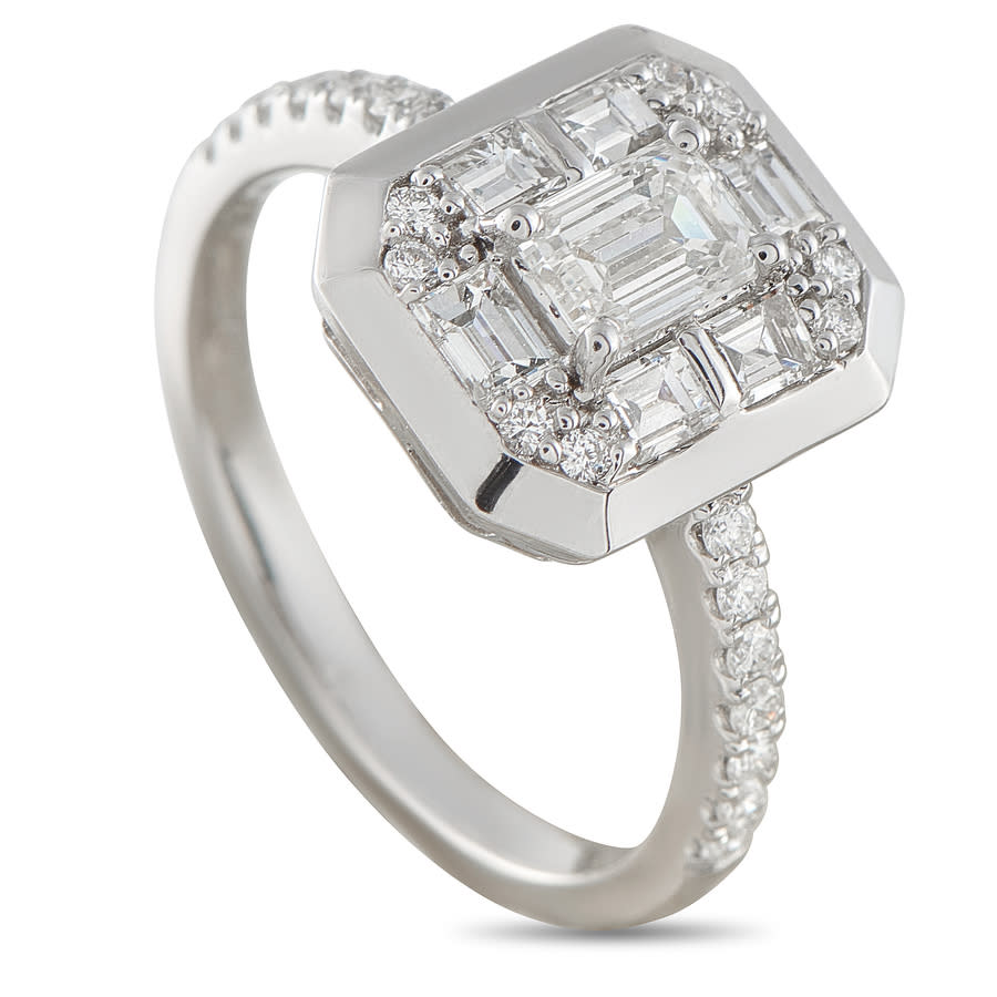 Lb Exclusive 18K White Gold 1.16ct Diamond Ring ALB 19915 ALB-19915-W-6 ...