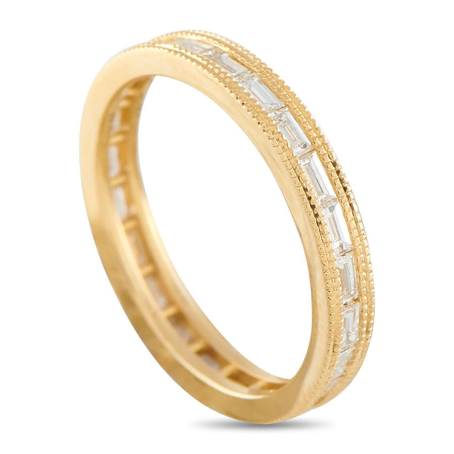 Lb Exclusive 18K Yellow Gold 0.67ct Diamond Eternity Band Ring MF03 ...