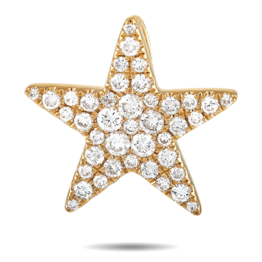 Lb Exclusive 18K Yellow Gold 1.0ct Diamond Star Pendant APD-16018-Y ...