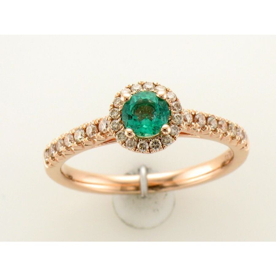Le Vian Ladies Costa Smeralda Emeralds Rings set in 14K Strawberry Gold ...