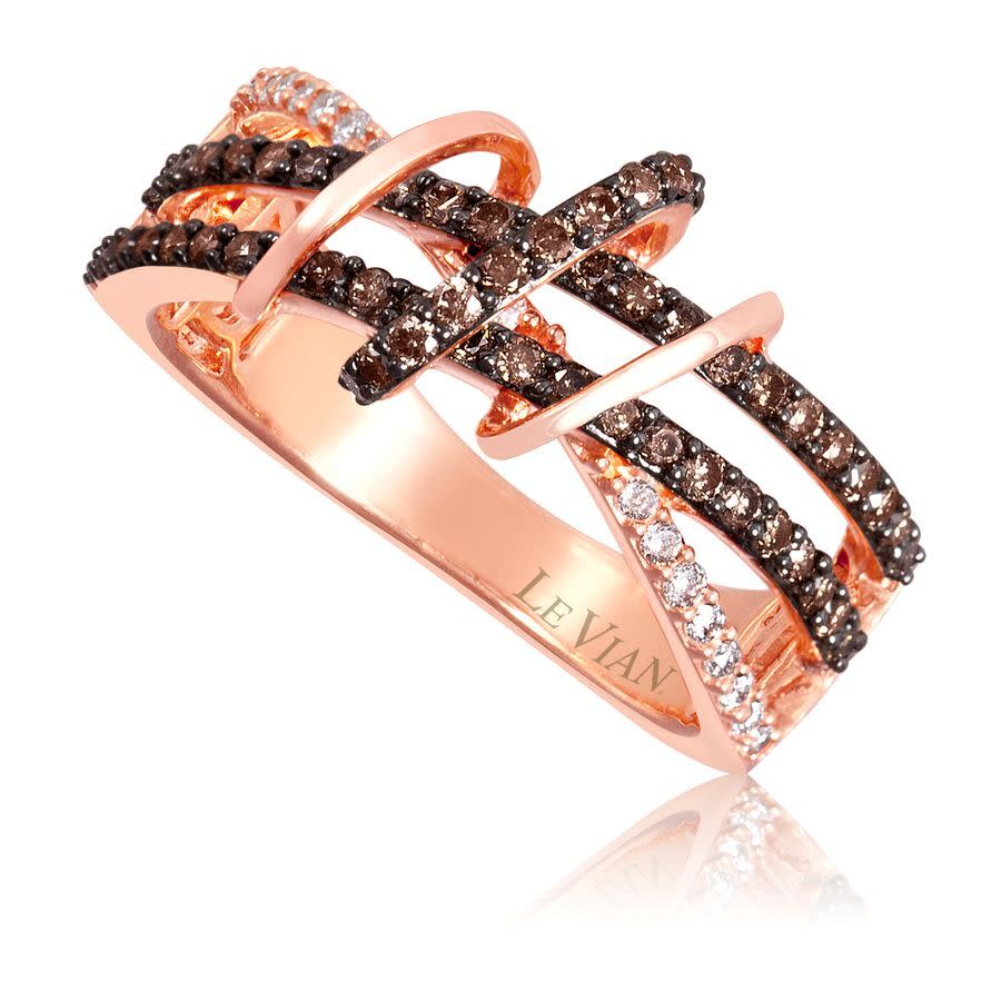 Le Vian Ladies Ocean Wave Rings set in 14K Strawberry Gold YPVS 105 ...