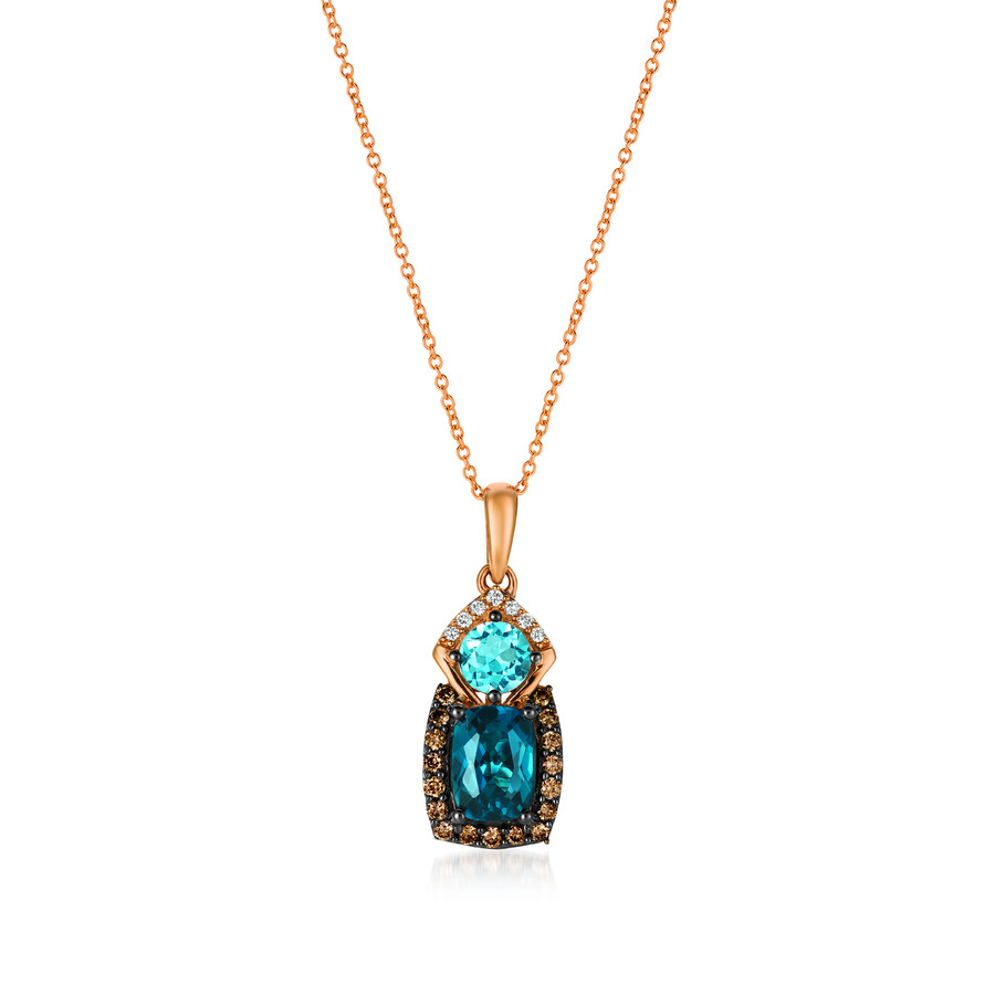 Le Vian Chocolatier Pendant Deep Sea Blue Topaz, Blue Topaz, Chocolate ...