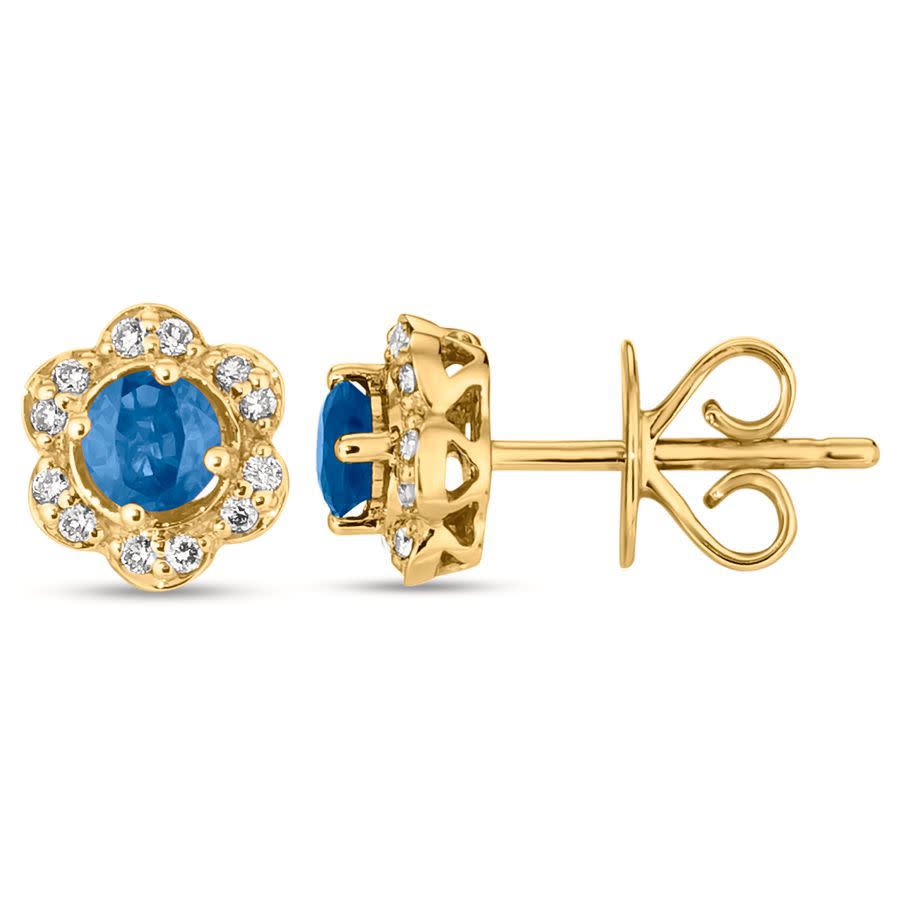 Le Vian Ladies Blueberry Sapphire Earrings set in 14K Honey Gold ...