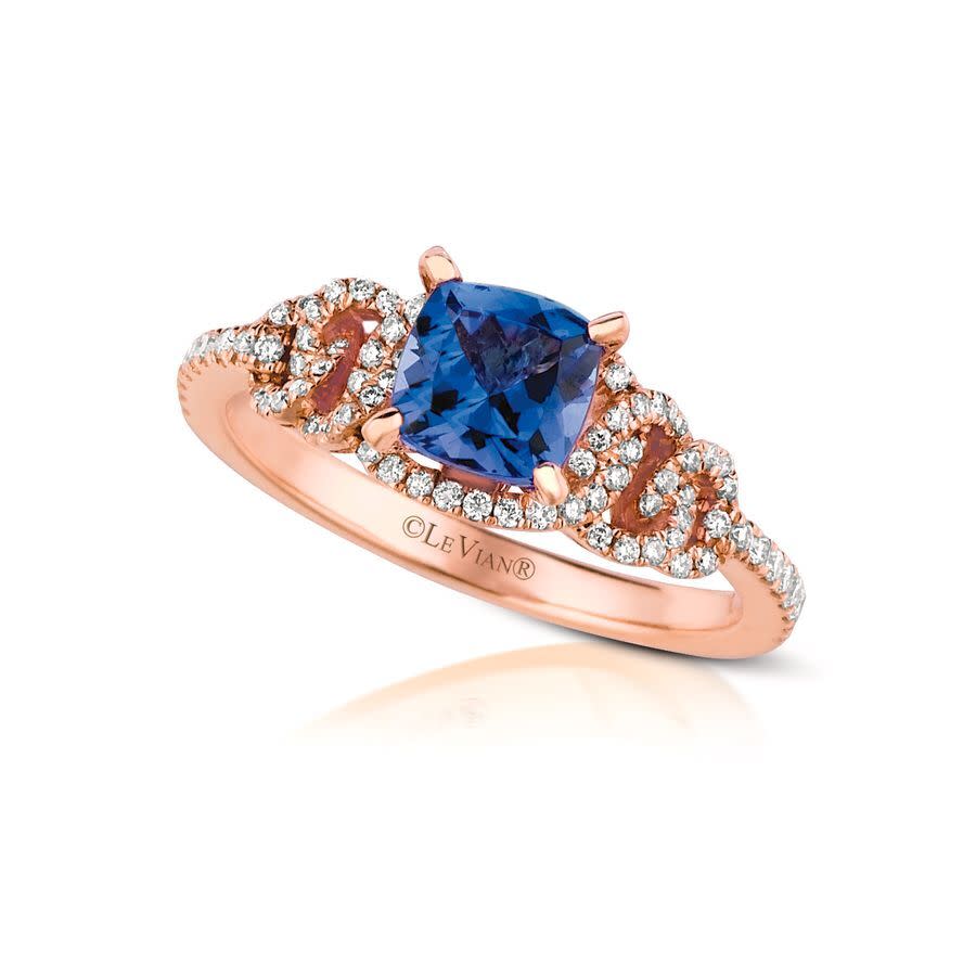 Le Vian Ladies Blueberry Tanzanite Rings set in 14K Strawberry Gold ...
