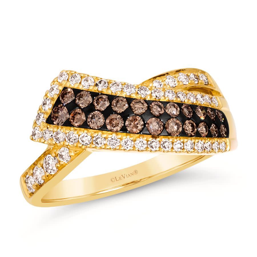 Le Vian Ladies Chocolate Gladiator Rings set in 14K Honey Gold WJQT 6A ...