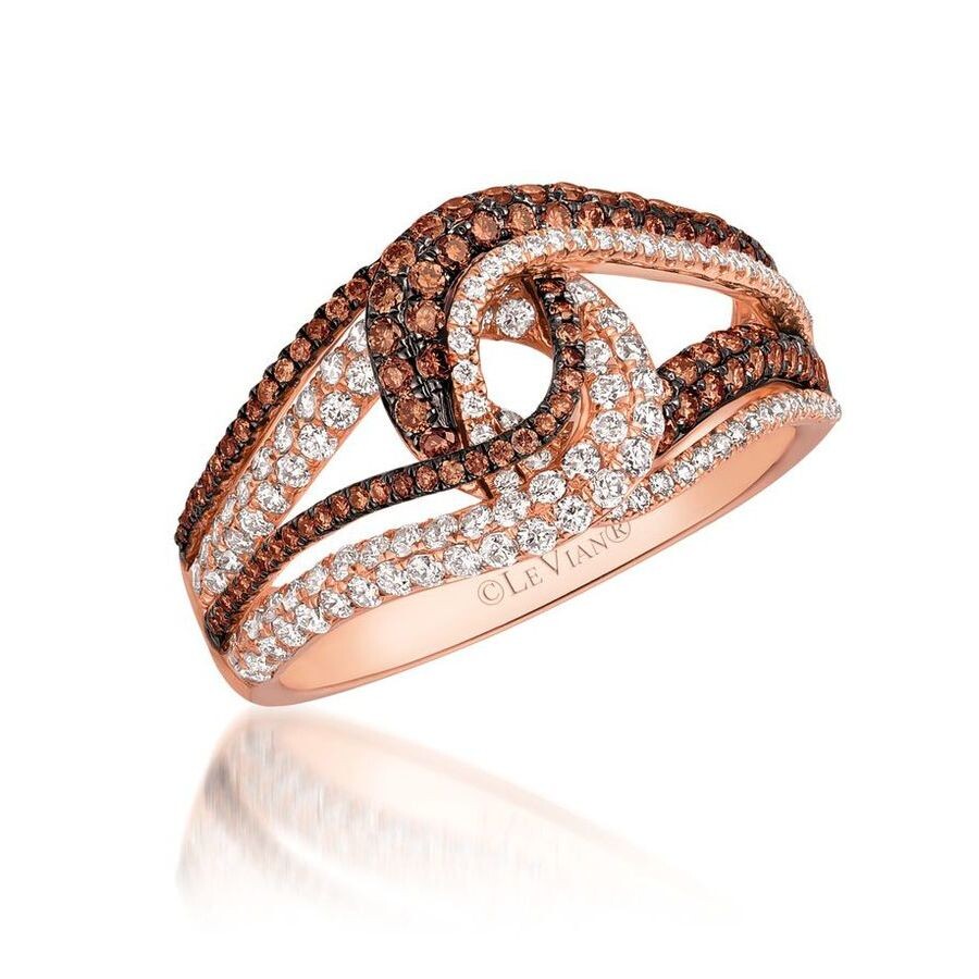Le Vian Ladies Chocolate Gladiator Rings set in 14K Strawberry Gold ...