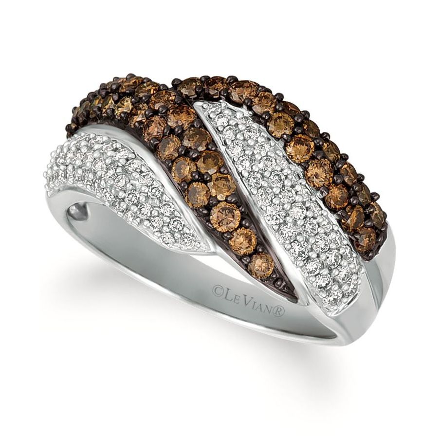 Le Vian Ladies Chocolate Gladiator Rings set in 14K Vanilla Gold 29165 ...