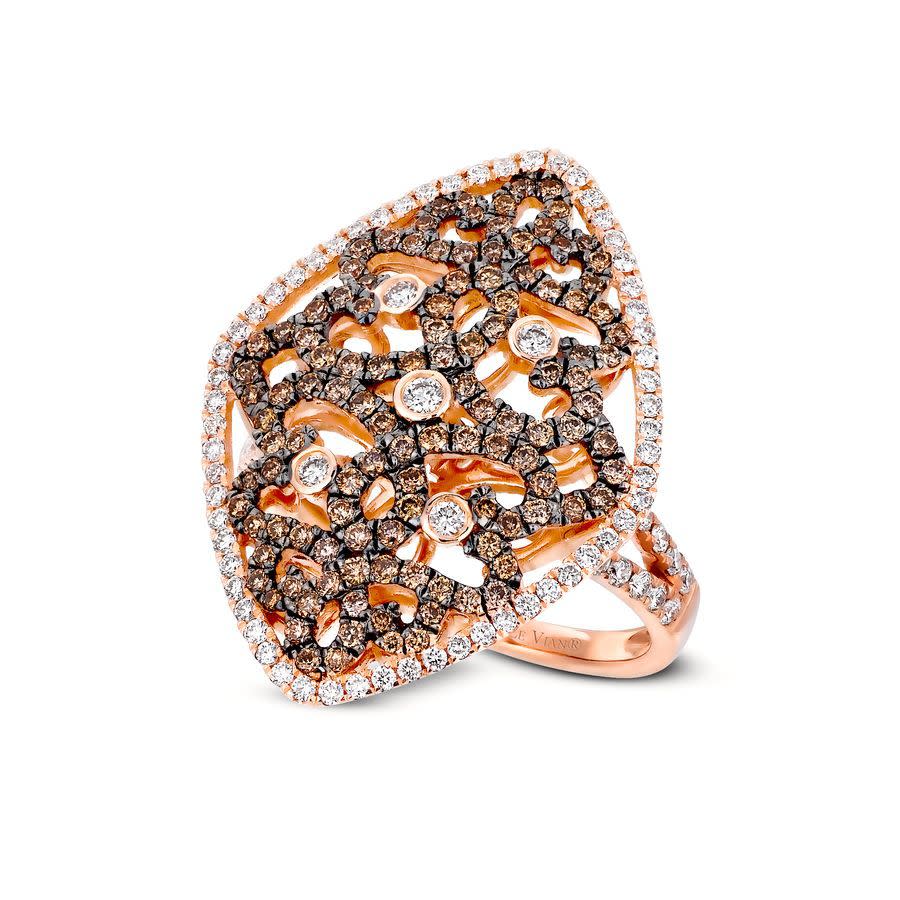 Le Vian Ladies Chocolate Lace Rings set in 14K Strawberry Gold R18240BR ...