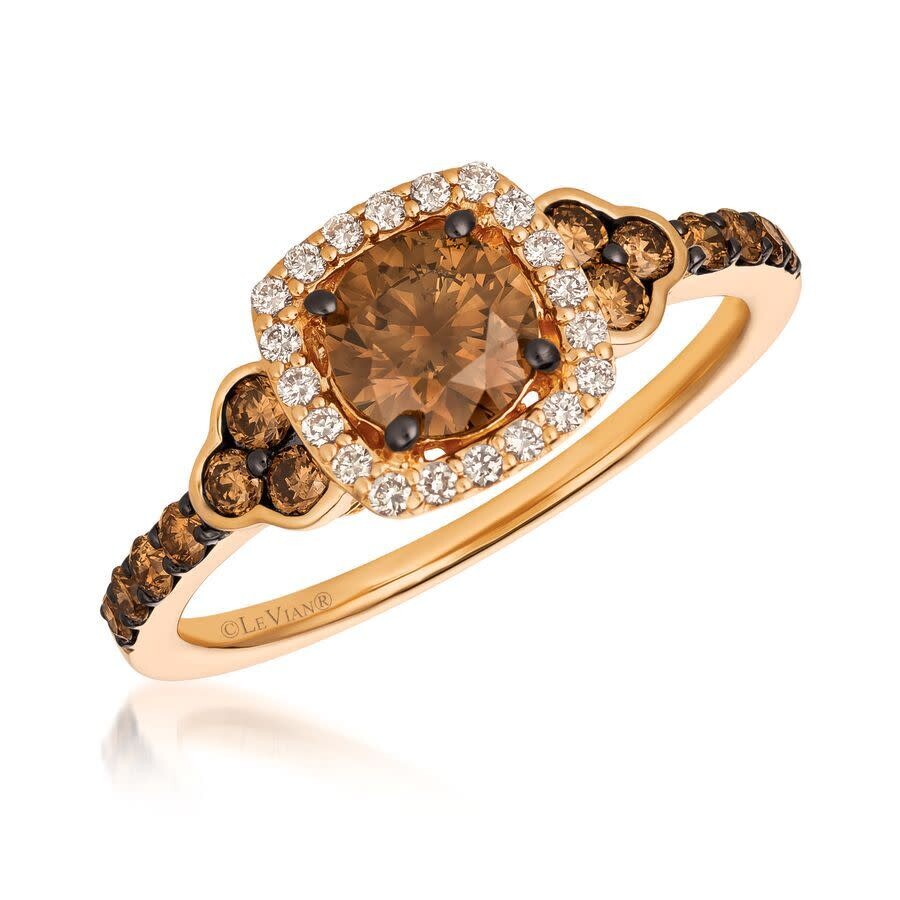 Le Vian Ladies Chocolatier Rings set in 14K Strawberry Gold YQSL 22 ...