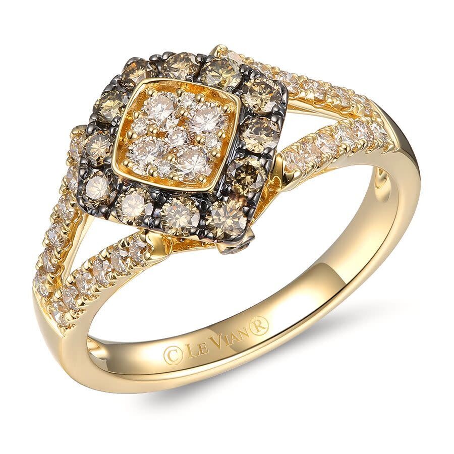 Le Vian Ladies Clusters Rings set in 14K Honey Gold 86030 191247597290 ...