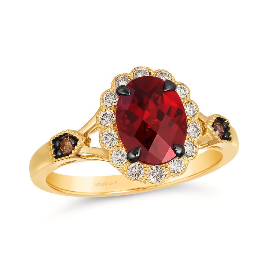 Le Vian Ladies Color Blocking Semi Preci Rings set in 14K Honey Gold ...