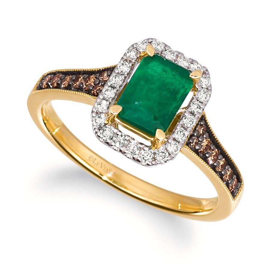 Le Vian Ladies Costa Smeralda Emeralds Rings set in 14K Two Tone Gold ...