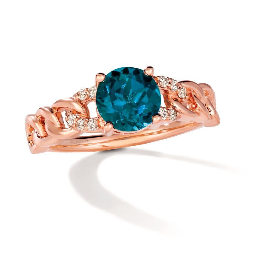 Le Vian Ladies Deep Sea Blue Topaz Collection Rings set in 14K ...