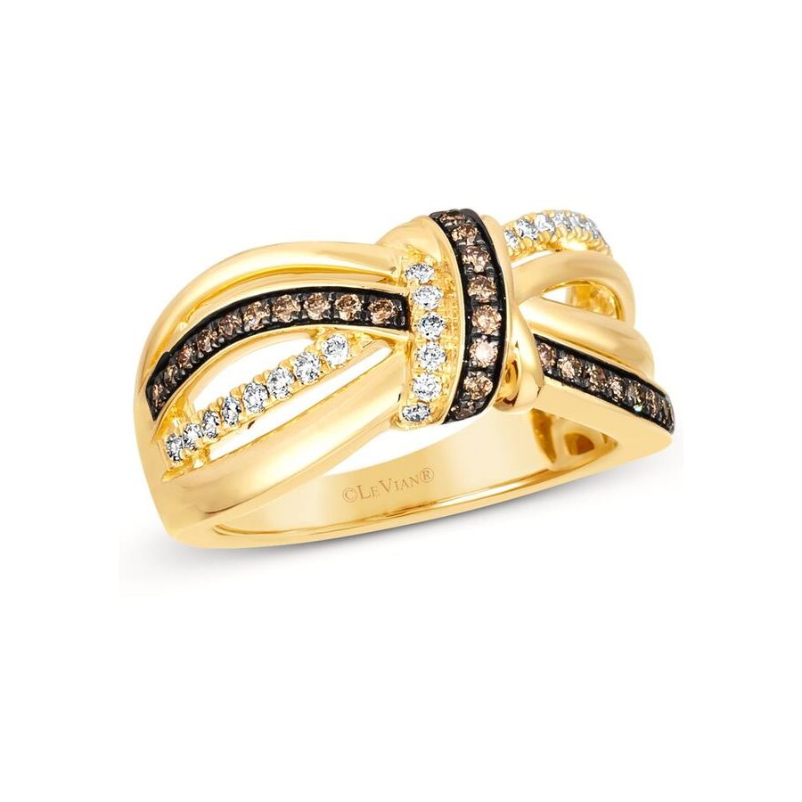 Le Vian Ladies Gladiator Knot Rings set in 14K Honey Gold TSEN 3 ...