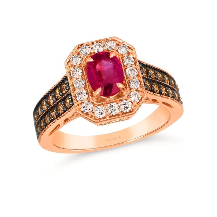 Le Vian Ladies Passion Ruby Collection Rings set in 14K Strawberry Gold ...