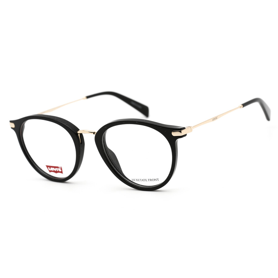 Levi'S Ladies Black Round Eyeglass Frames LV500608070050 716736254821 ...
