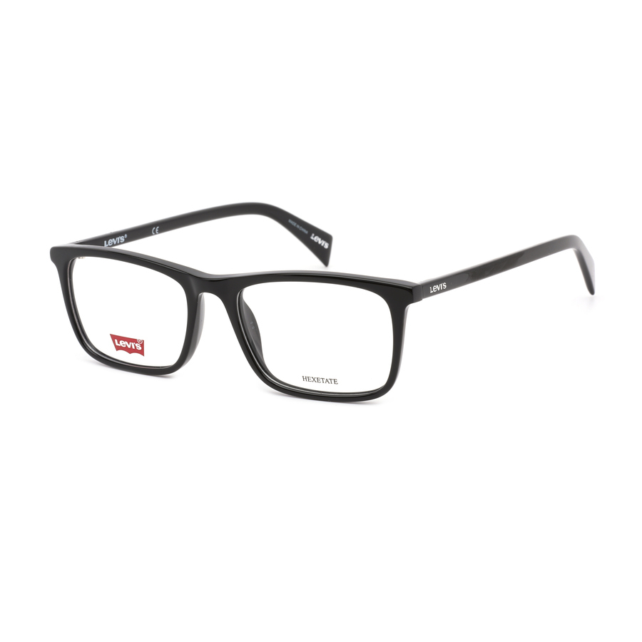 Levi's Men's Black Rectangular Eyeglass Frames LV100408070053 ...