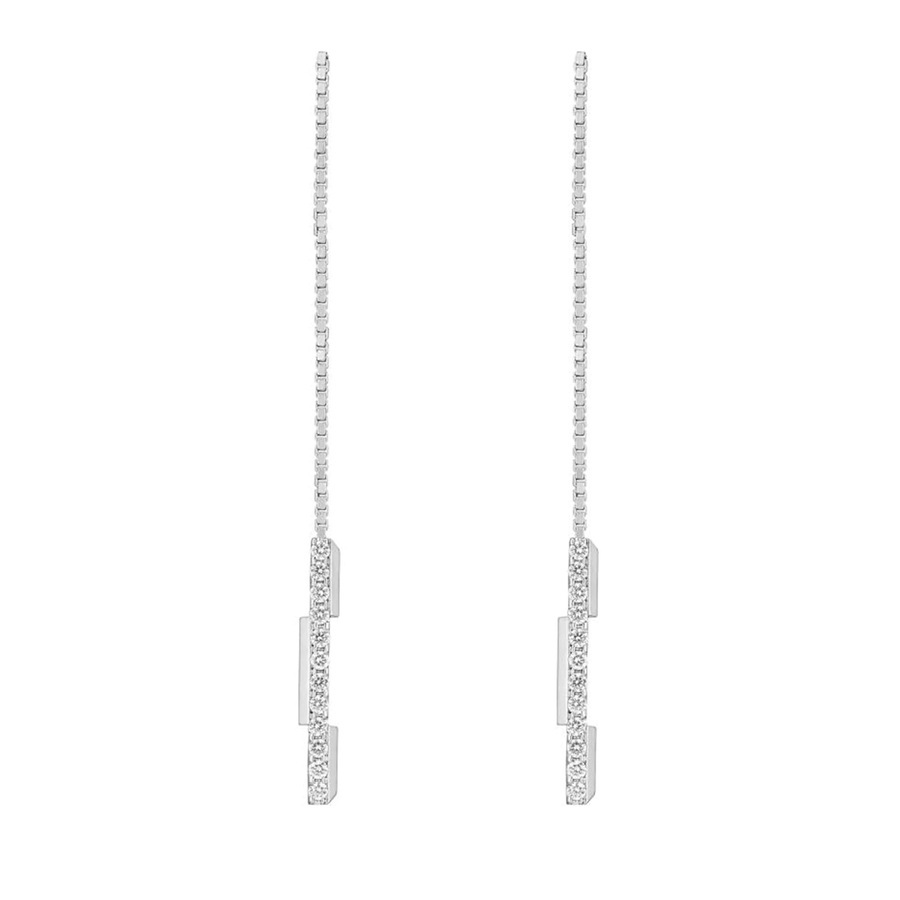 Gucci Link to Love chain earrings with 'Gucci' bar YBD662139001 ...