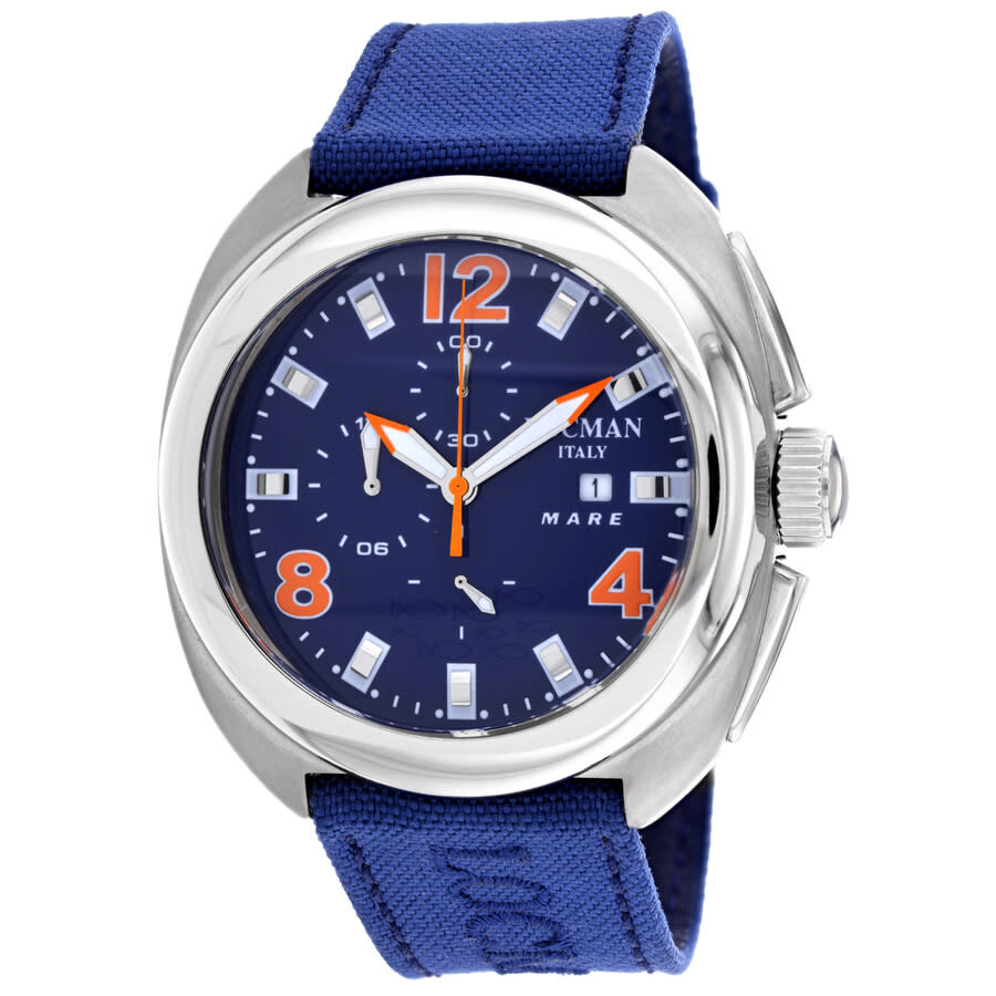 Locman Classic Chronograph Quartz Blue Dial Men's Watch 130BL ...