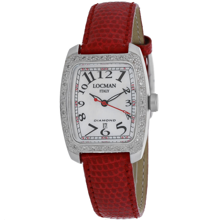 Locman Diamond Quartz Ladies Watch 485RMOPBK2D/RD 783586850350 ...