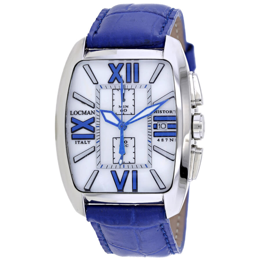 Locman History Chronograph Quartz Men's Watch 487NMWBL1BL 607609792451 ...