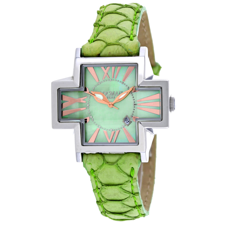 Locman Italy Plus Quartz Green Dial Ladies Watch 181MOPGRD/GRKF ...