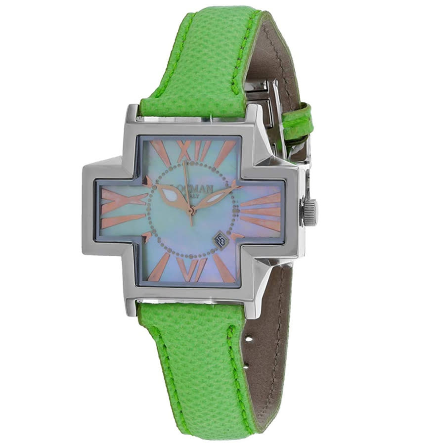 Locman Italy Plus Mother of Pearl Dial Ladies Watch 181MOPGR/GR KS ...