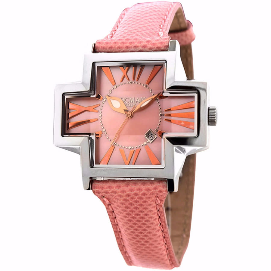 Locman Italy Plus Pink Dial Ladies Watch 181MOPPK BS 607609791843 ...