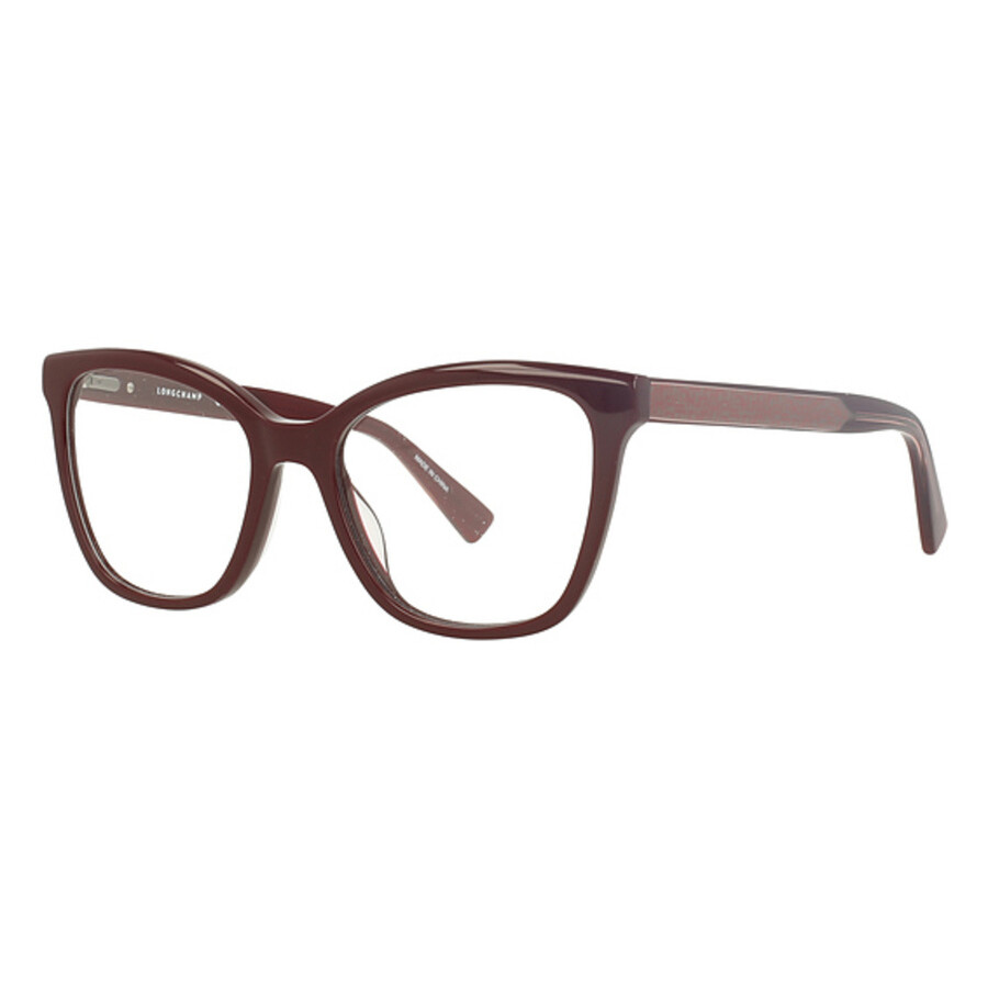 Longchamp Ladies Red Rectangular Eyeglass Frames LO2689-601 ...