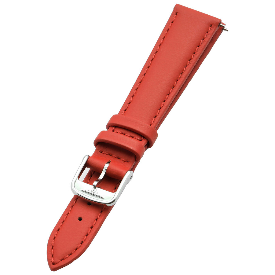 Longines 15 mm Coral Leather Watch Band L600159489 - Watch Accessories ...